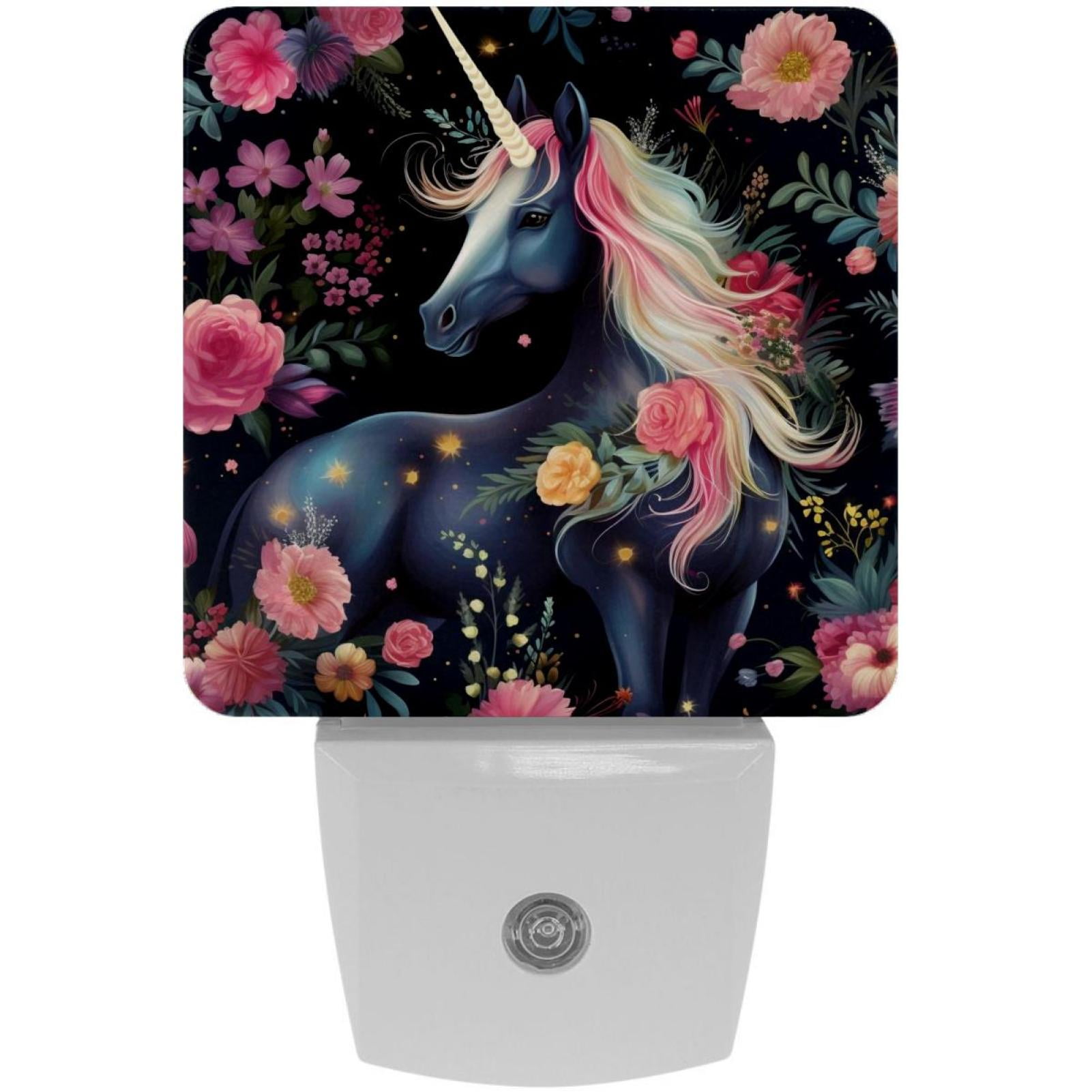 Unicorn LED Square Night Lights - Small and Bright Illumination for ...