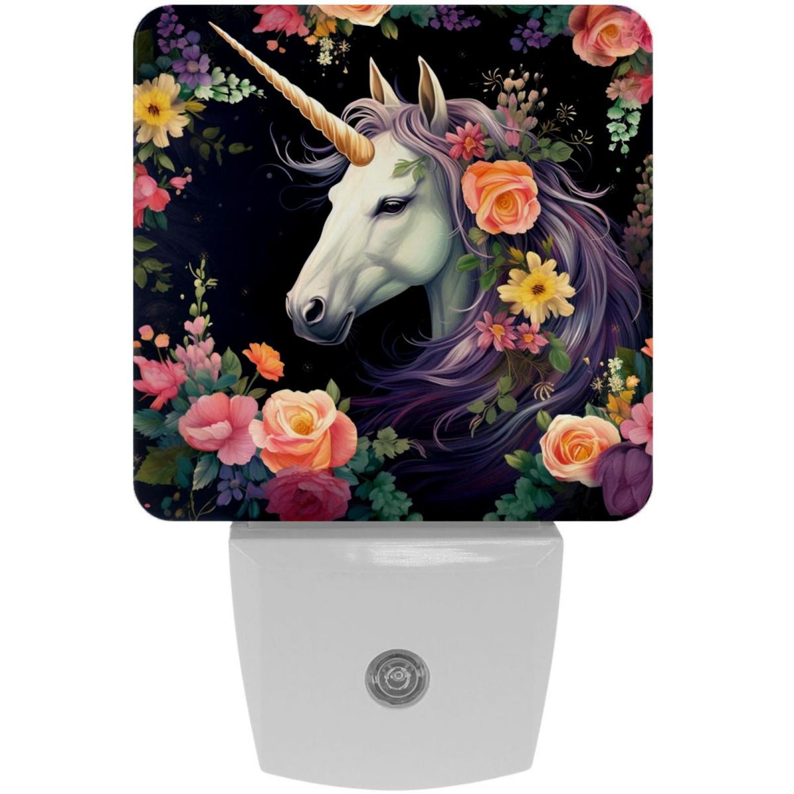 Unicorn LED Square Night Lights - Small and Bright Illumination for ...