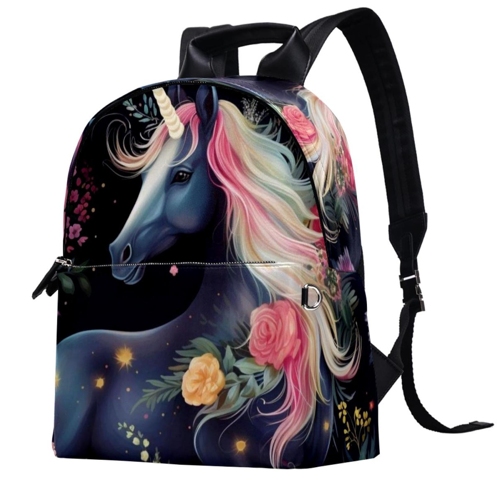 Unicorn Leather Gym Backpack for Men Women Teens | Large Capacity ...