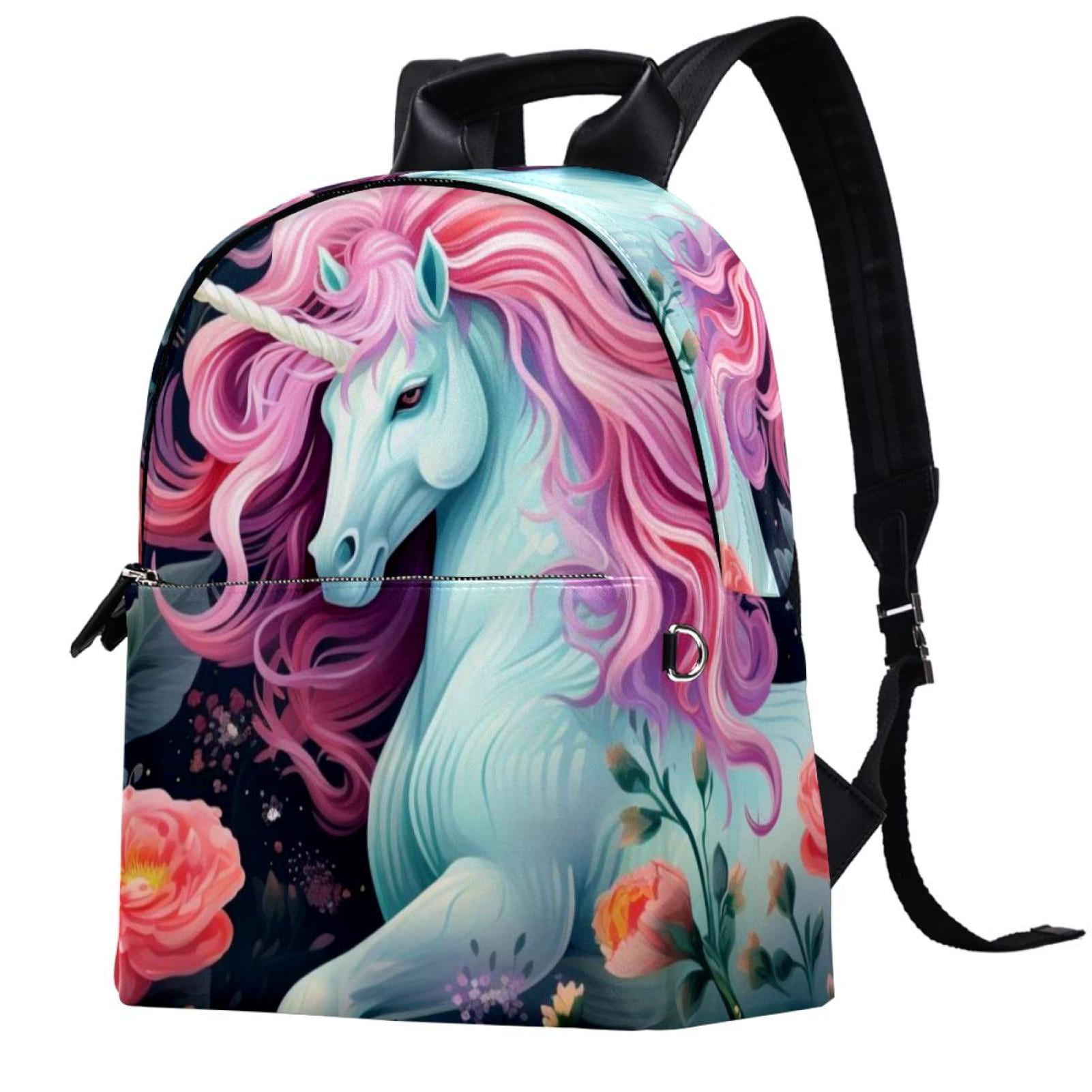 Unicorn Leather Gym Backpack for Men Women Teens | Large Capacity ...