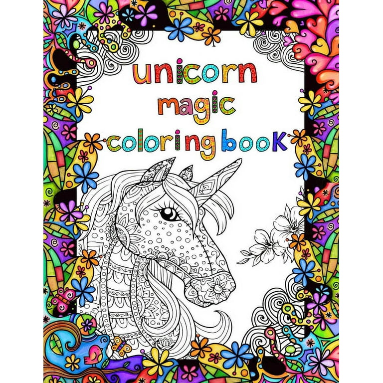 magical girl coloring book