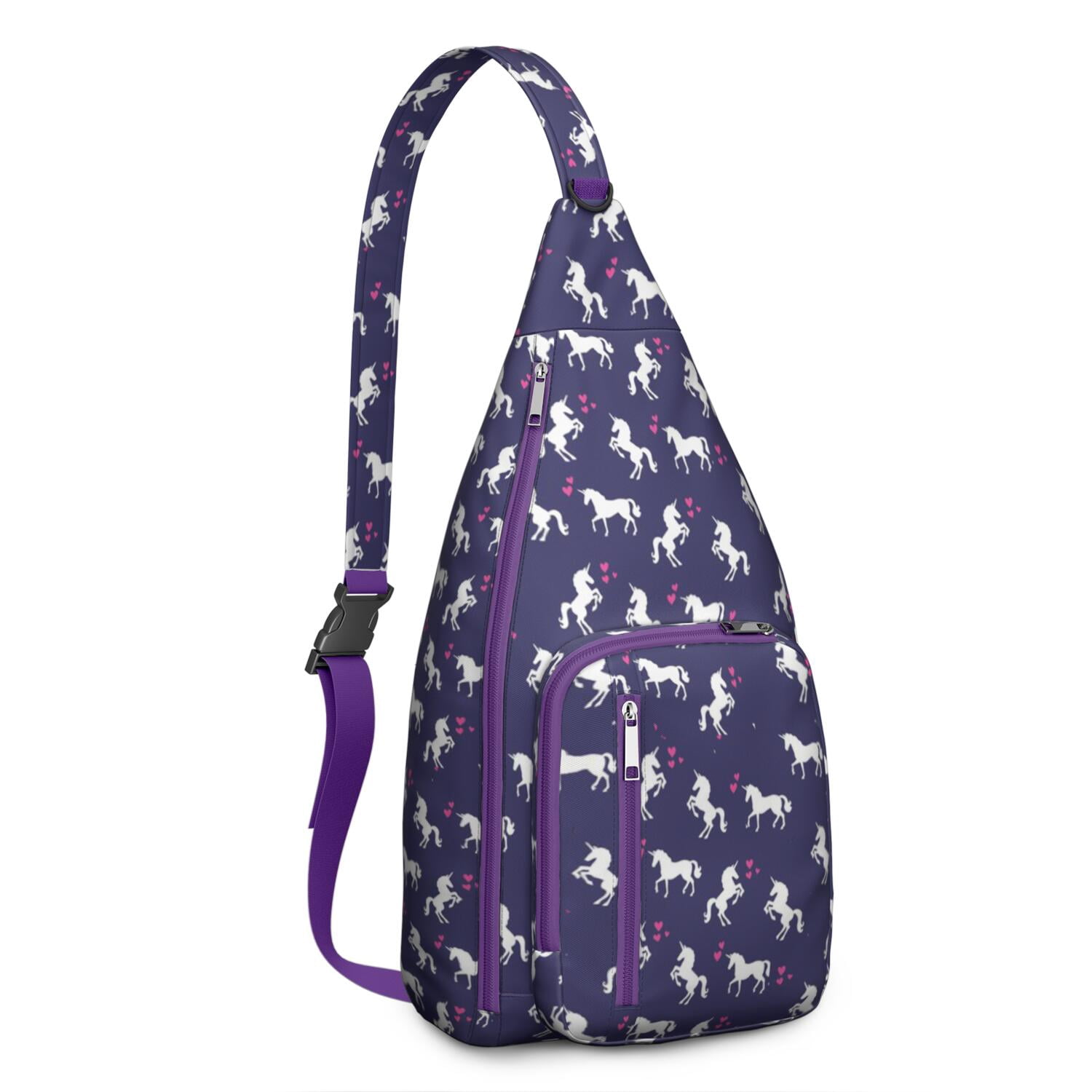 Unicorn Magic Sling Backpack - Shimmering Mythical Horse Design ...