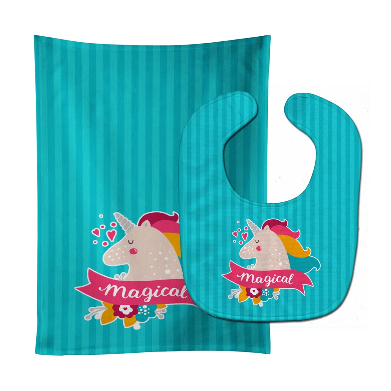 Unicorn Magical Baby Bib and Burp Cloth - Walmart.com