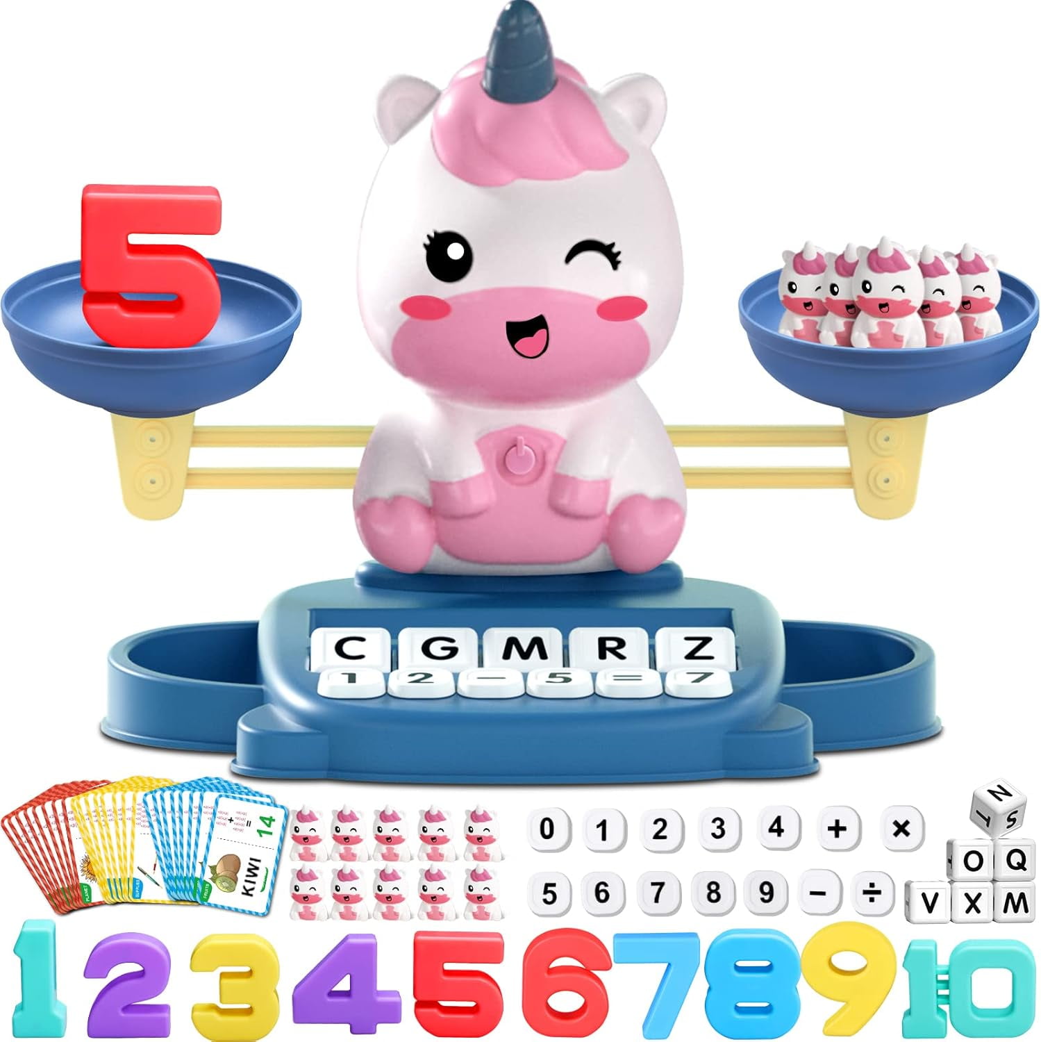 Unicorn Math Balance & Montessori Learning Toy – Educational STEM Gift ...
