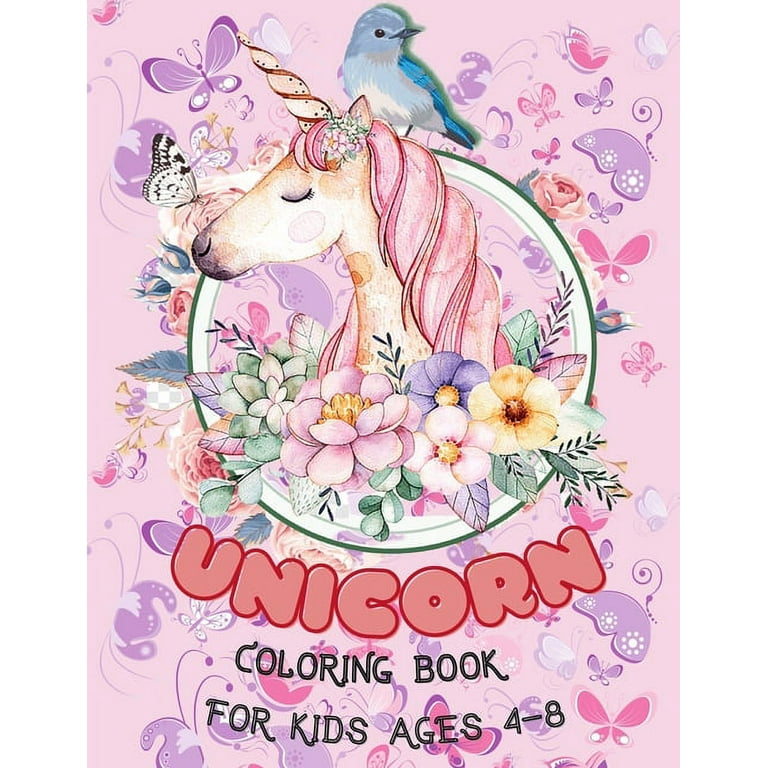 unicorn mermaid princess coloring book