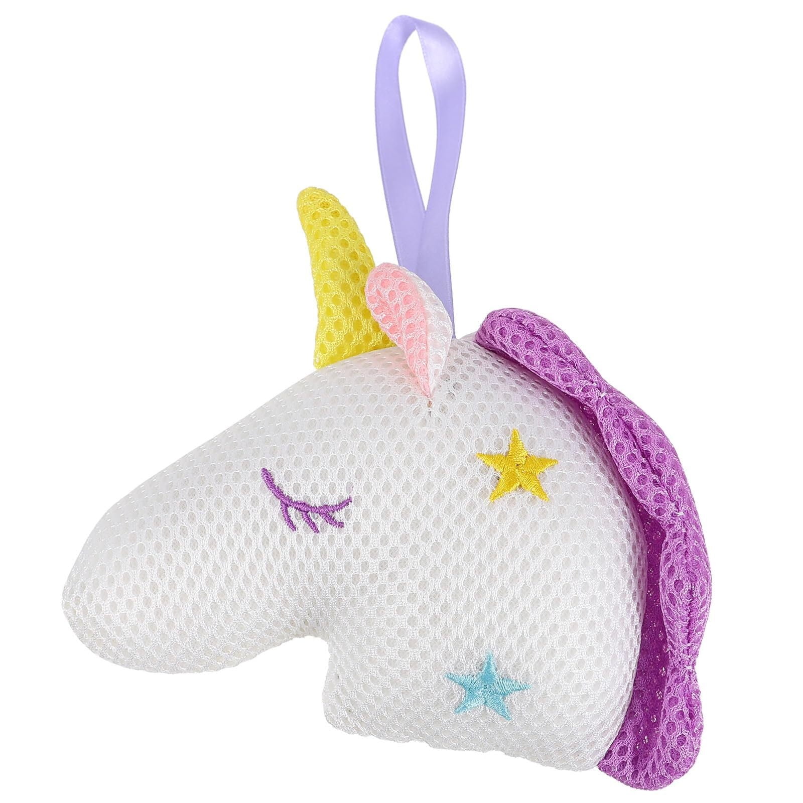Unicorn Mesh Shower Balls Rainbow Bath Sponge Bath Pouf Body Loofahs ...