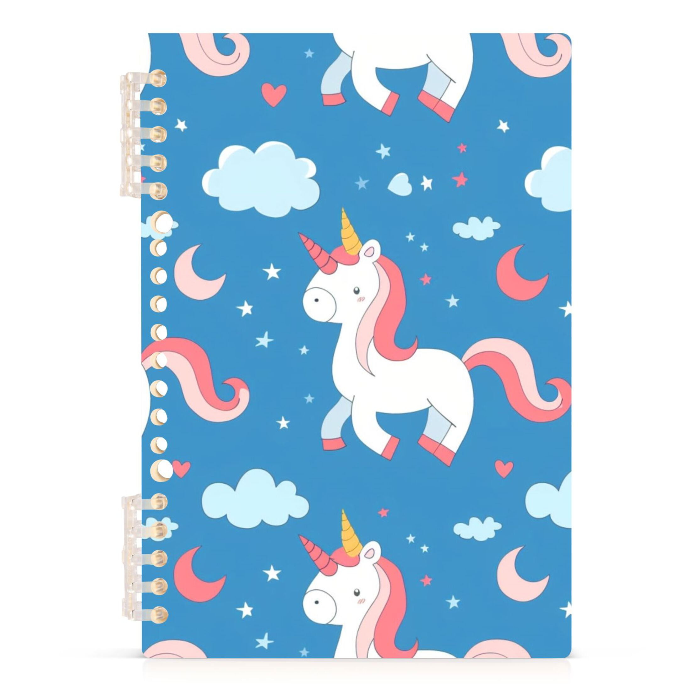 Unicorn Moon Cloud Notebooks 1-subject Journal 60 Sheets A5 College ...