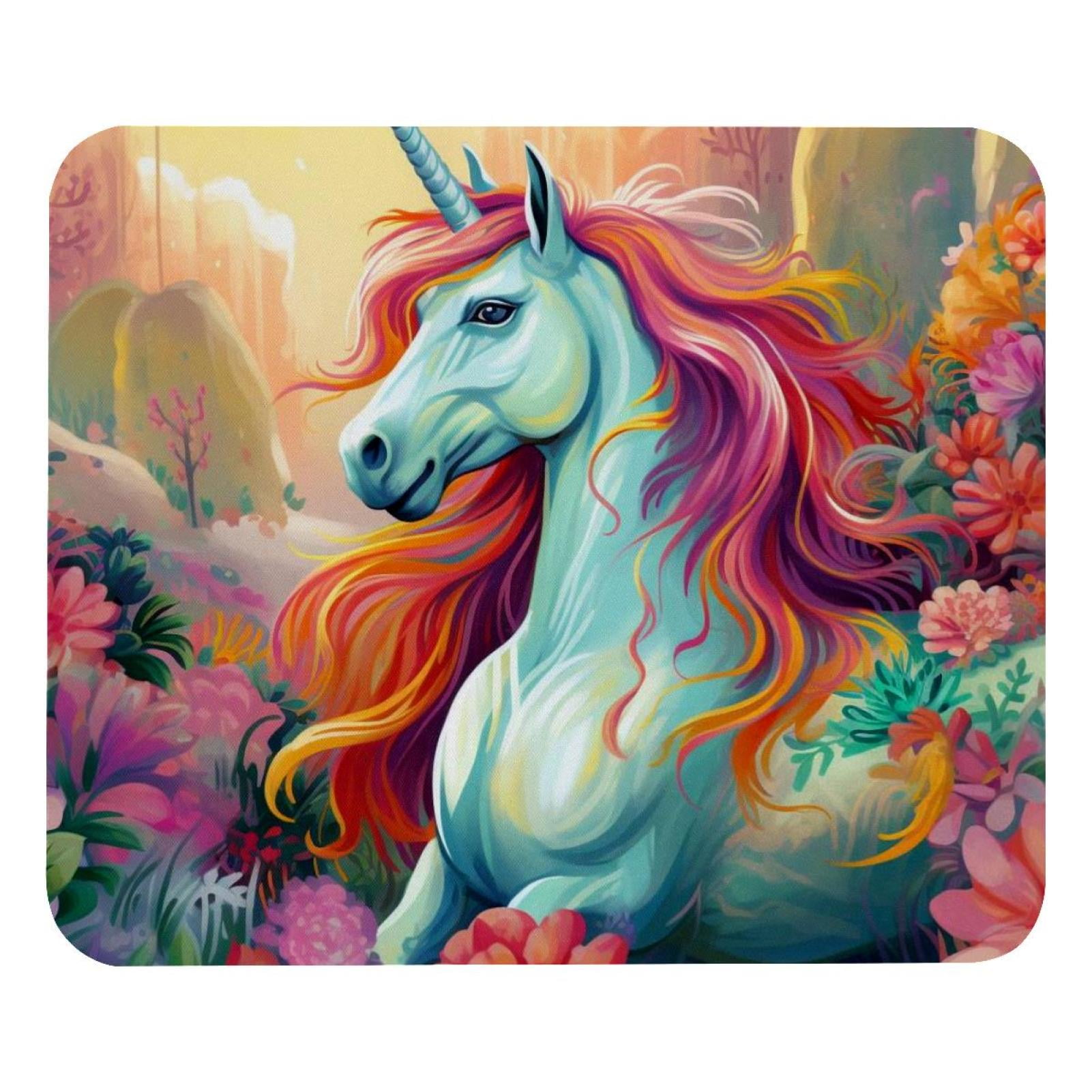 Unicorn Mouse Pad, Cloth with Rubberized Base - Walmart.com
