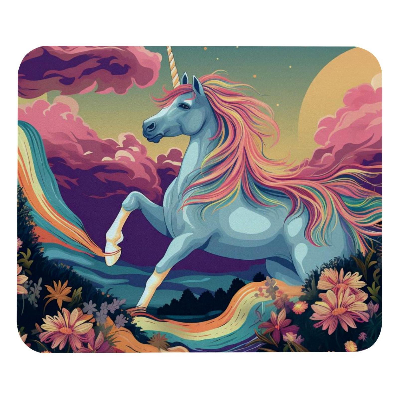 Unicorn Mouse Pad for Wireless Mouse Home Office Desk Laptop with ...