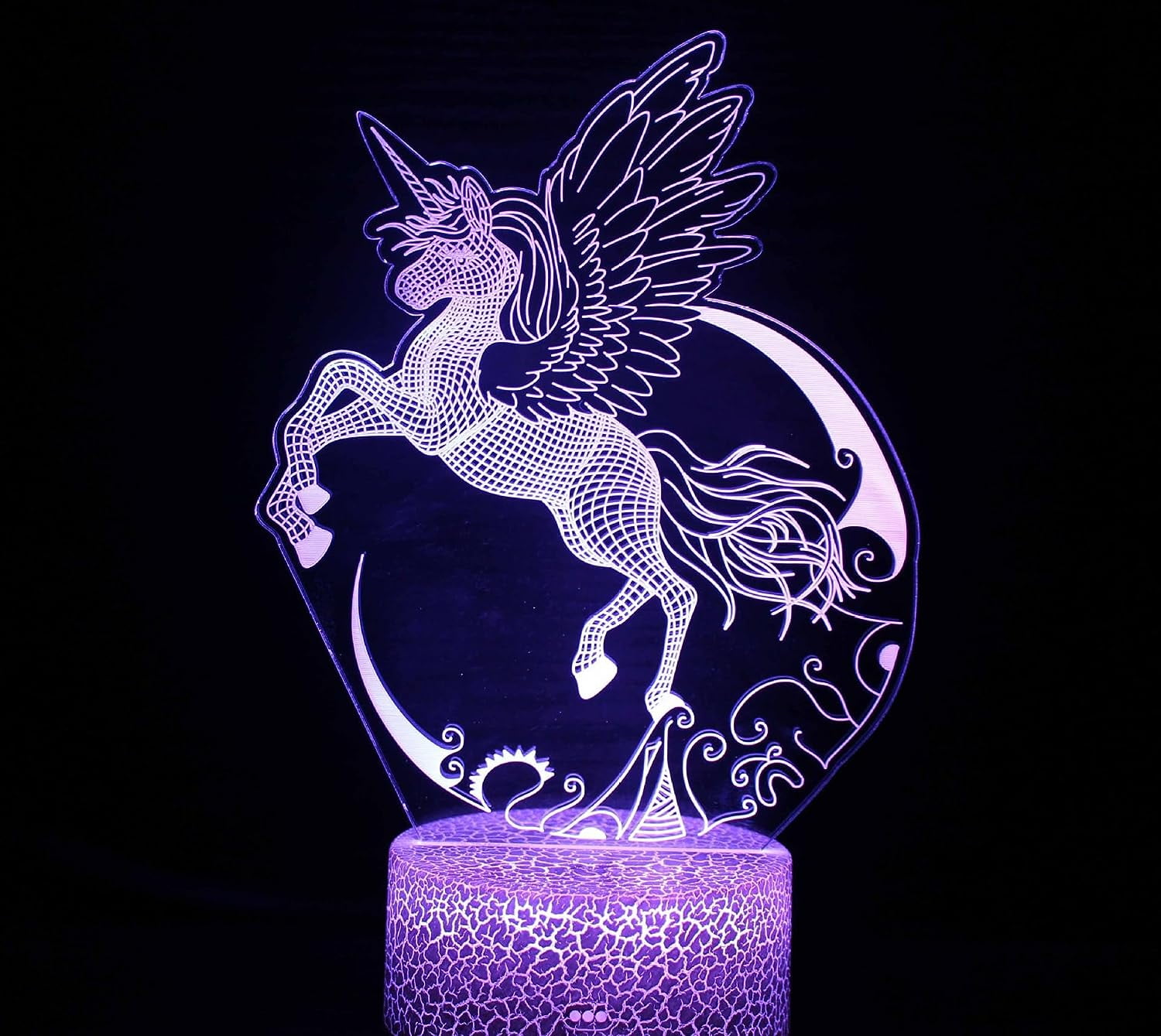 Unicorn Night Light USB Night Light Unicorn Series 1 Seven Colors ...