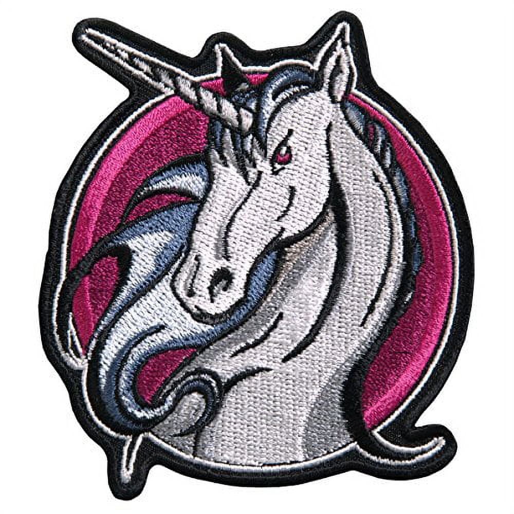 Unicorn - Officially Licensed, Embroidered Iron-on/Saw-on High Thread ...