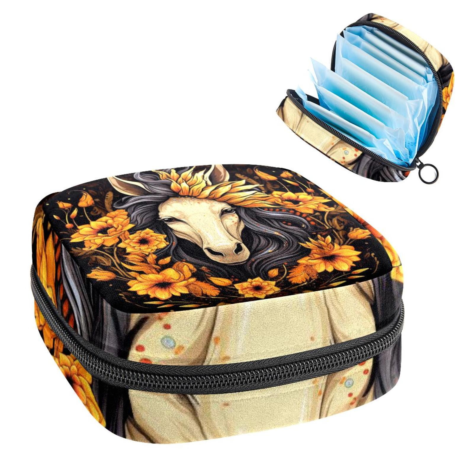 Unicorn Pad Bag Period Pouch Travel Pouch Women Small Stationary Pouch ...