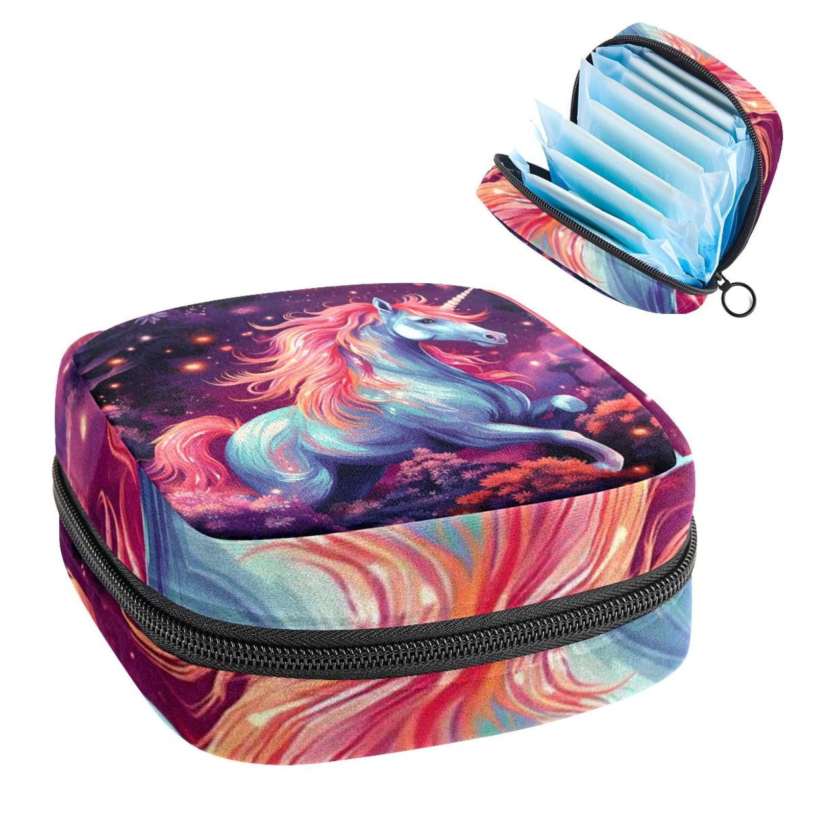 Unicorn Pad Bag Period Pouch Travel Pouch Women Small Stationary Pouch ...