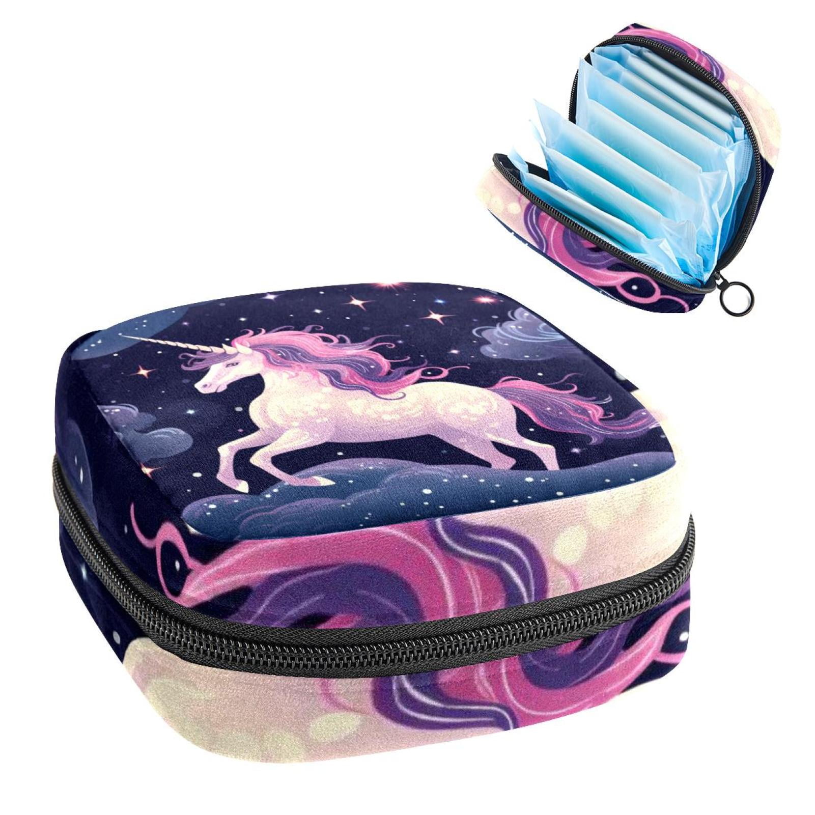 Unicorn Pad Bag Small Bag Canvas Pouch with Zipper Small Pouch with ...