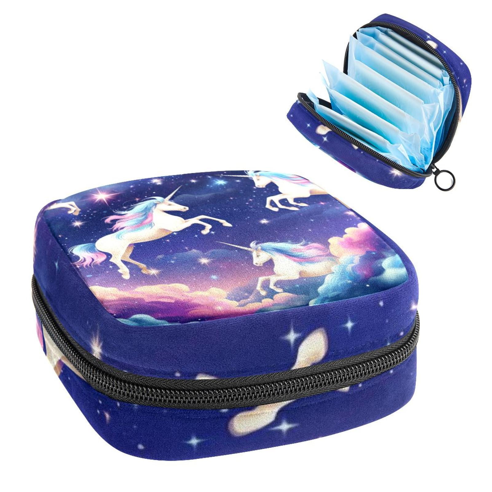 Unicorn Pad Bag Small Bag Canvas Pouch with Zipper Small Pouch with ...