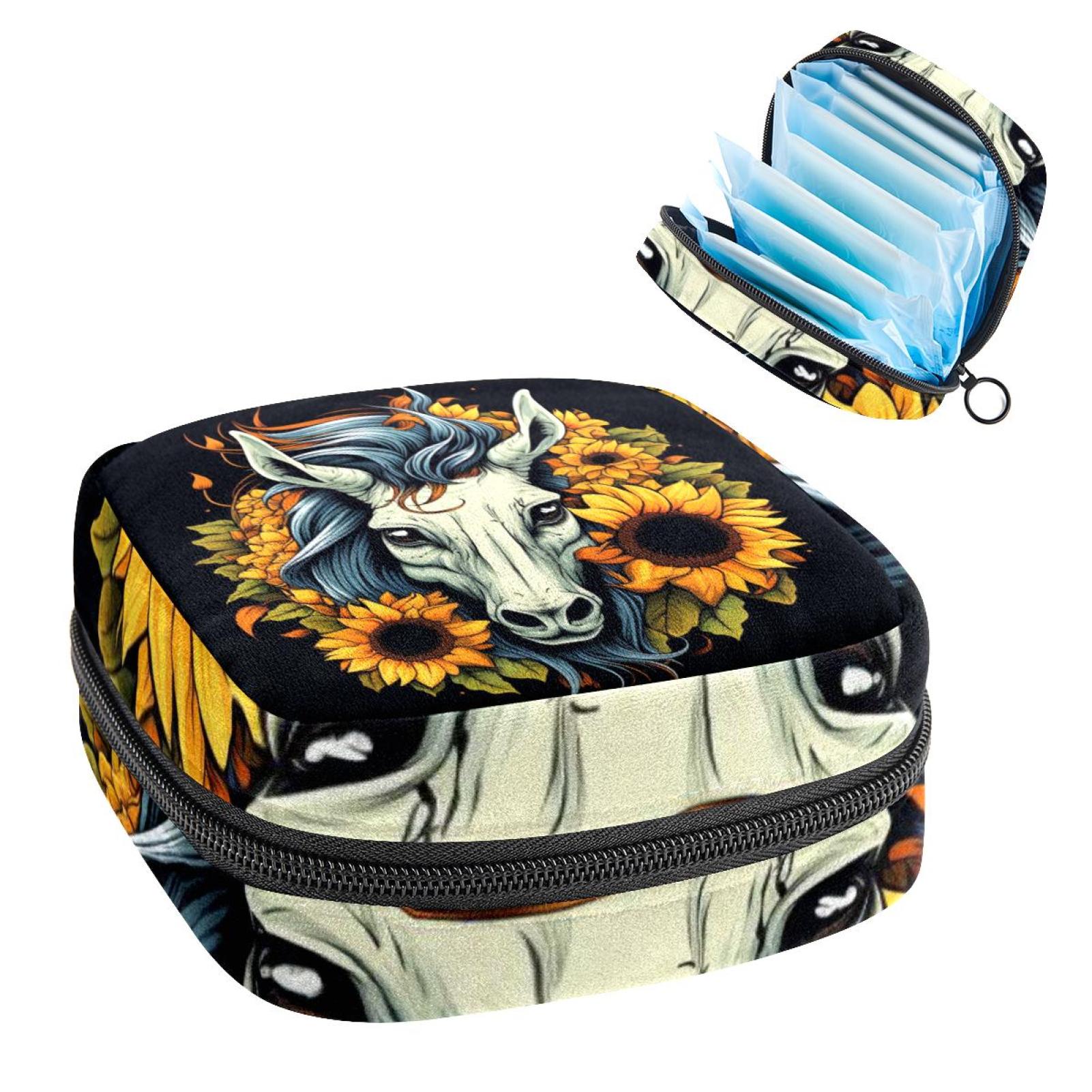 Unicorn Pad Bag Storage Organizer Pouch for Menstrual Hygiene Products ...