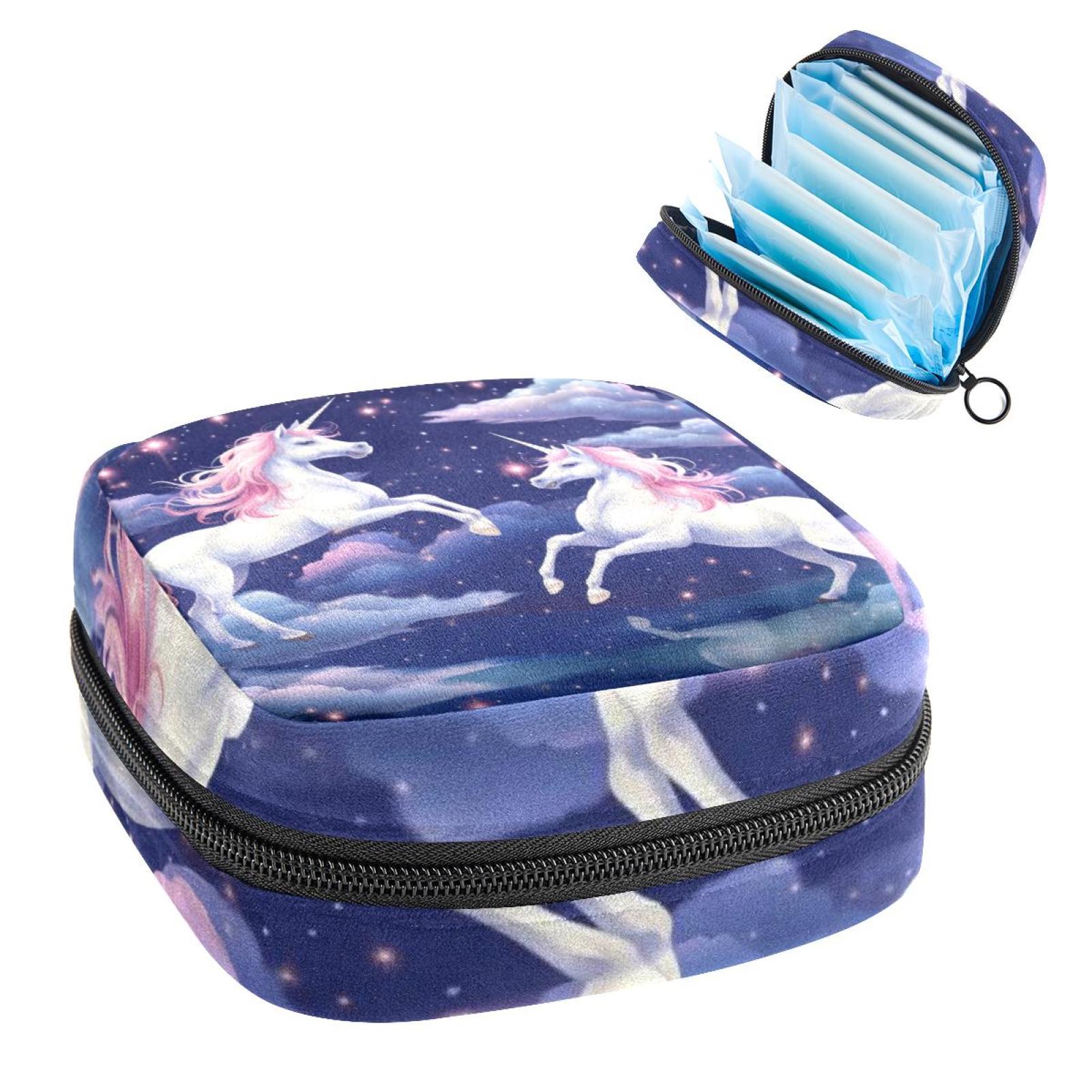 Unicorn Pad Bag Storage Organizer Pouch for Menstrual Hygiene Products ...