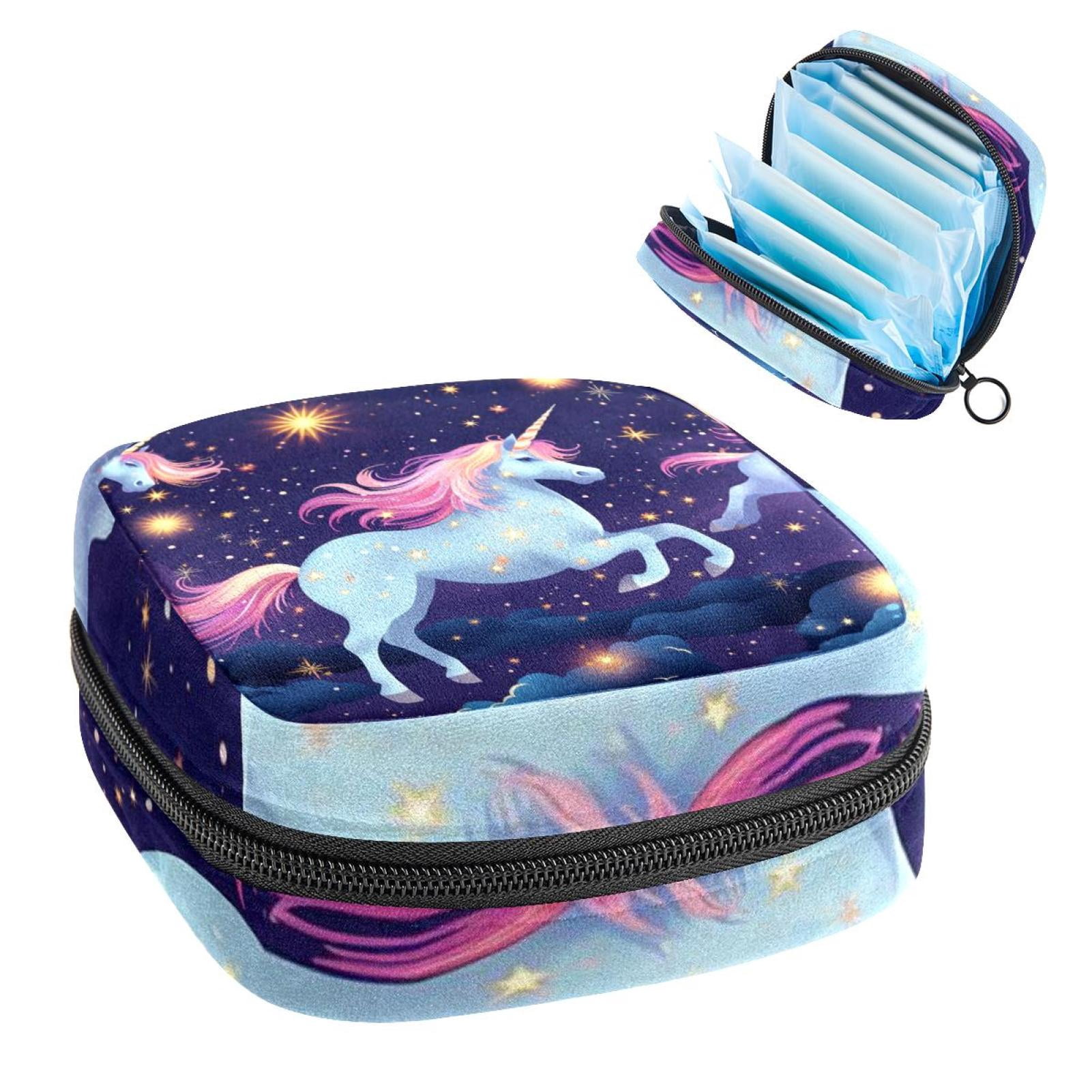 Unicorn Pad Bag Storage Organizer Pouch for Menstrual Hygiene Products ...