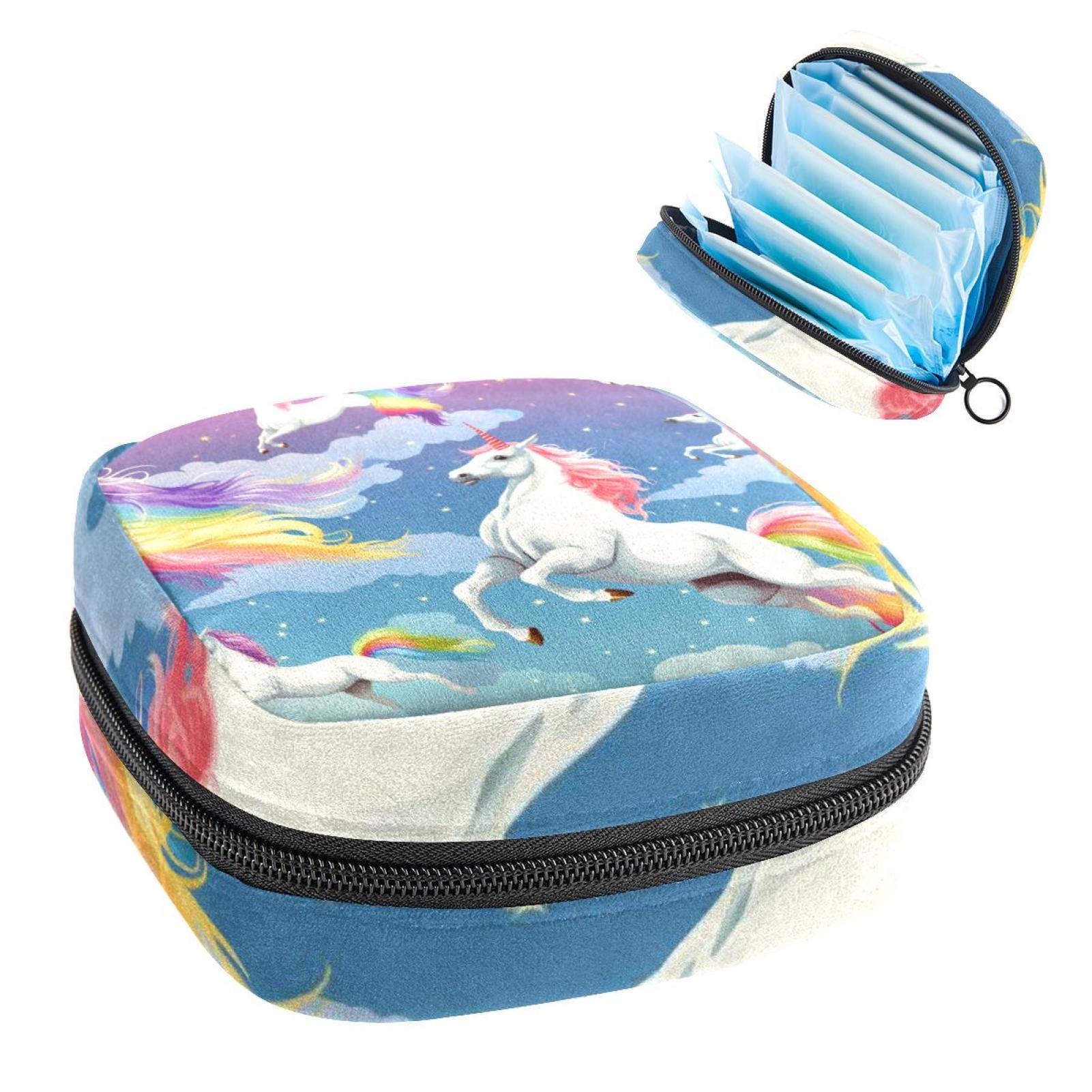 Unicorn Pad Bag Storage Organizer Pouch for Menstrual Hygiene Products ...