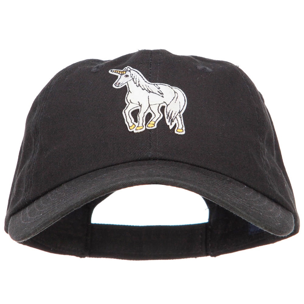 Unicorn Patched Low Profile Cotton Cap - Black OSFM - Walmart.com