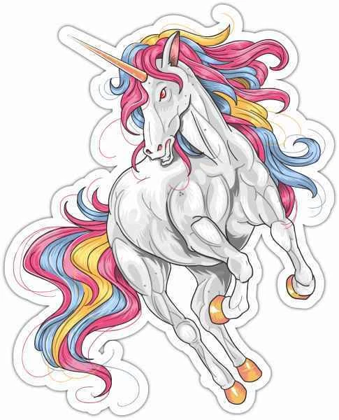 Unicorn Pegasus Horse Mythical Creature Car Stickerphone Decal Water ...