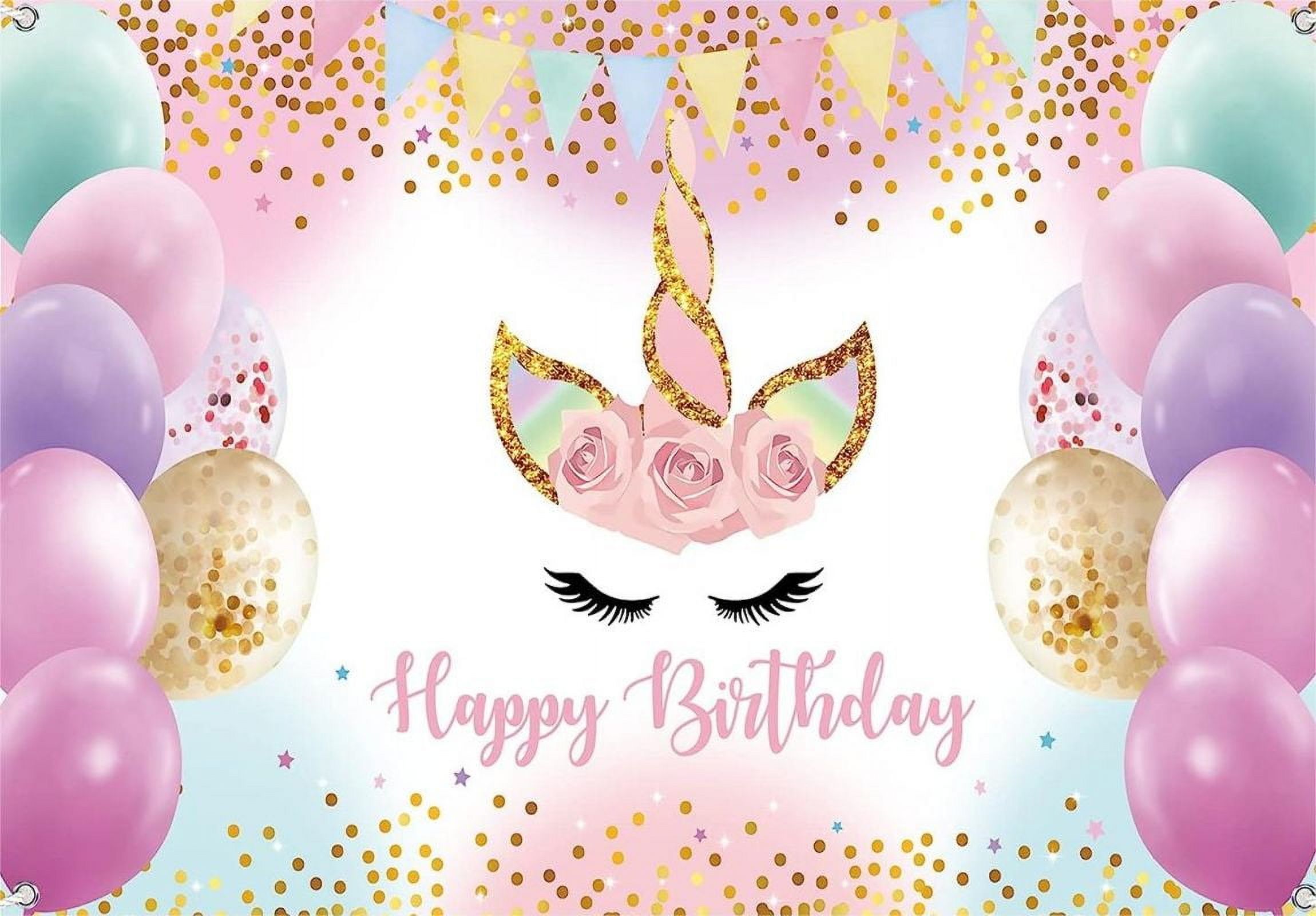 Unicorn Photography Backdrops Background Party Custom Birthday Backdrop ...