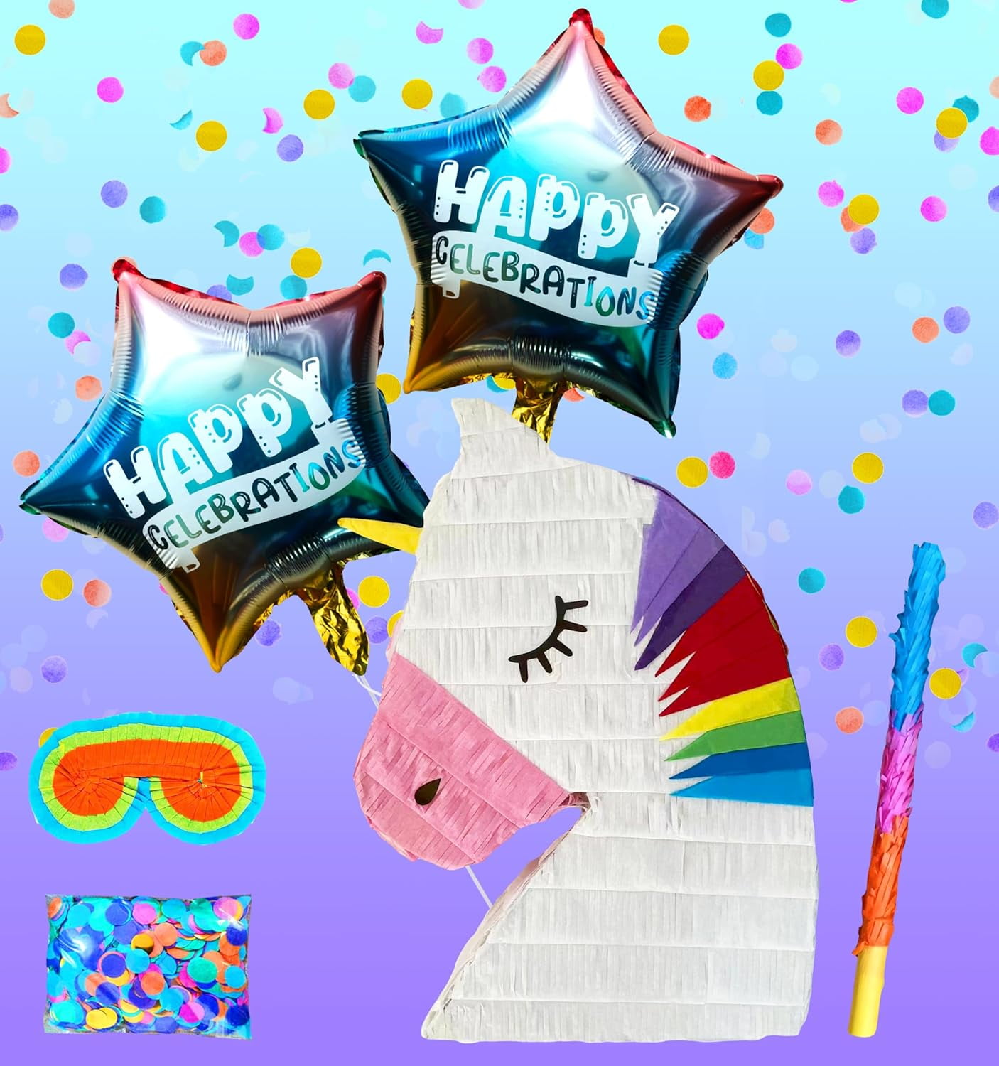 Unicorn Pinatas for Girls Birthday Parties, Magical Princess Party ...