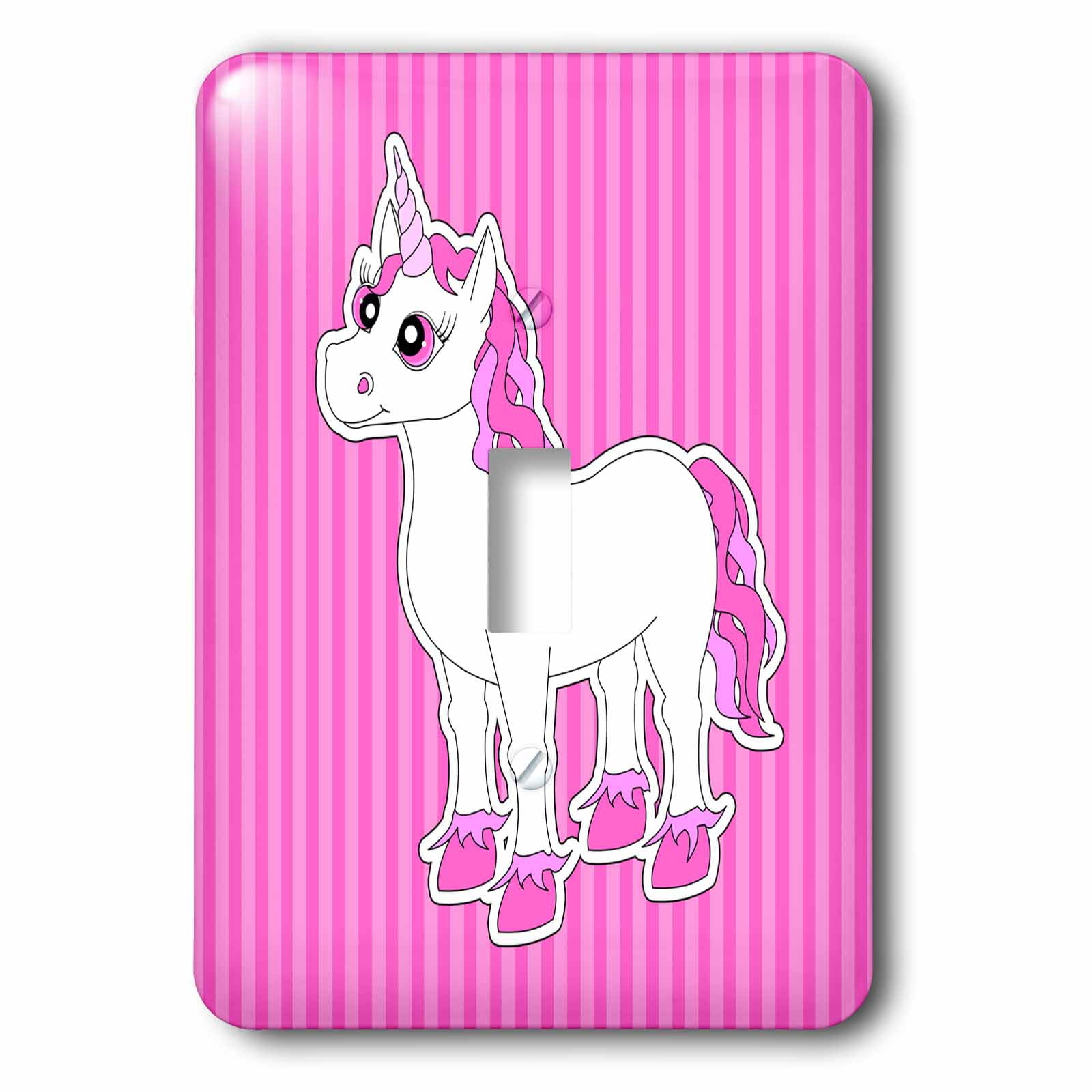 Unicorn Pink and White single toggle switch lsp-175386-1 - Walmart.com