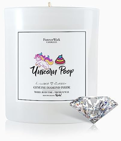 Unicorn Poop Cotton Candy Surprise Candle + Diamond Inside ...