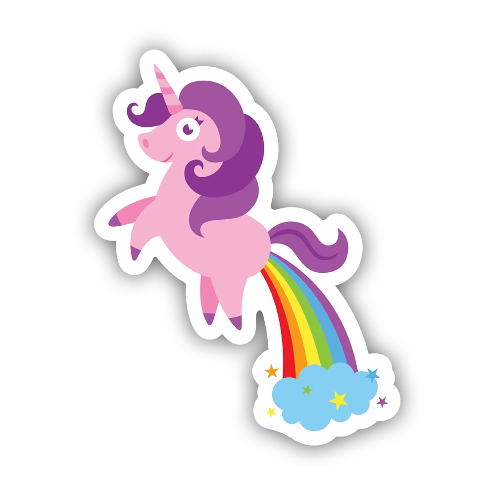Unicorn Poop Farts Rainbows Sticker Decal - Self Adhesive Vinyl ...