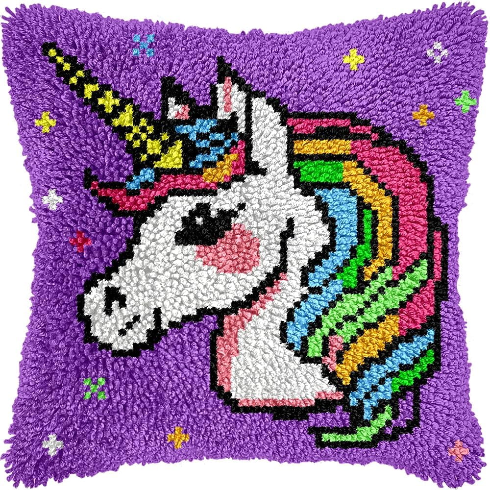 Unicorn Princess Latch Hook Kits for Adults, Beginners Latch Hook ...