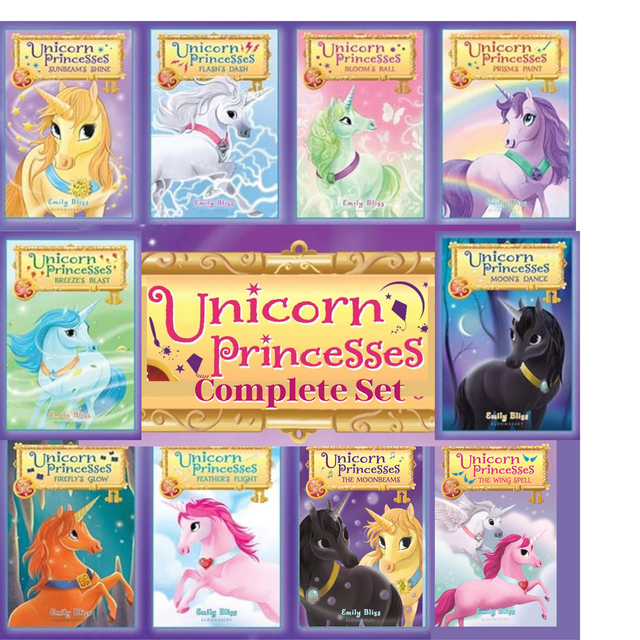 Unicorn Princesses Series Books 1-10 : Sunbeam's Shine; Flash's Dash ...