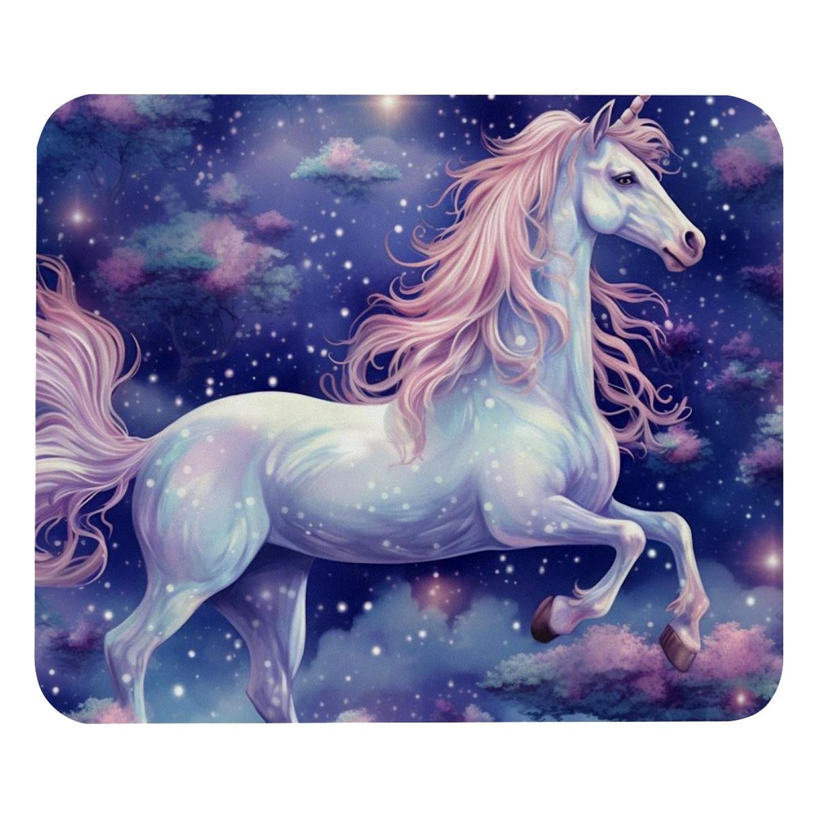 Unicorn Printed Non-Slip Rubber Bottom Gaming Mouse Pad 8.3x9.8 Inch ...