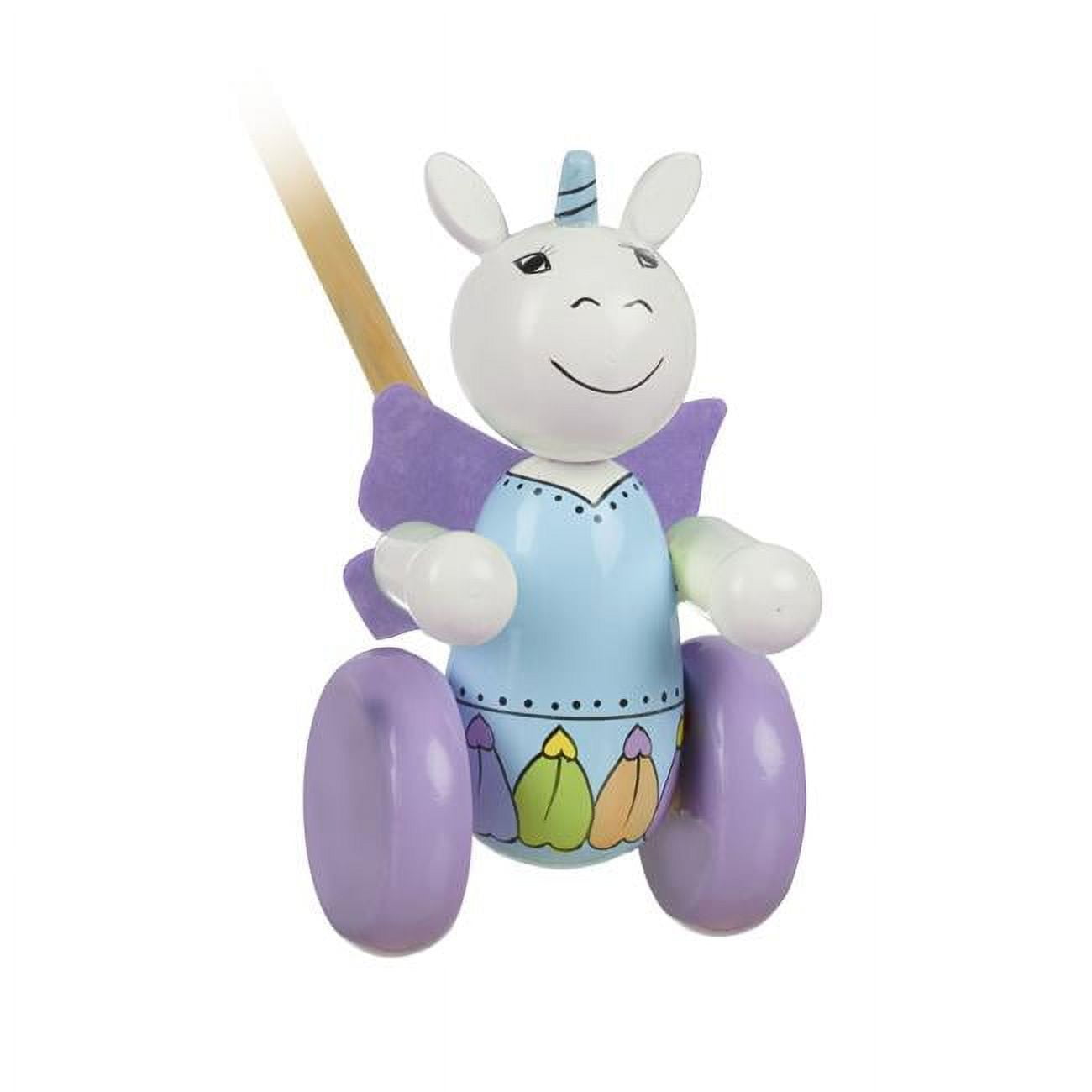 Unicorn Push Along Wooden Toy - Walmart.com
