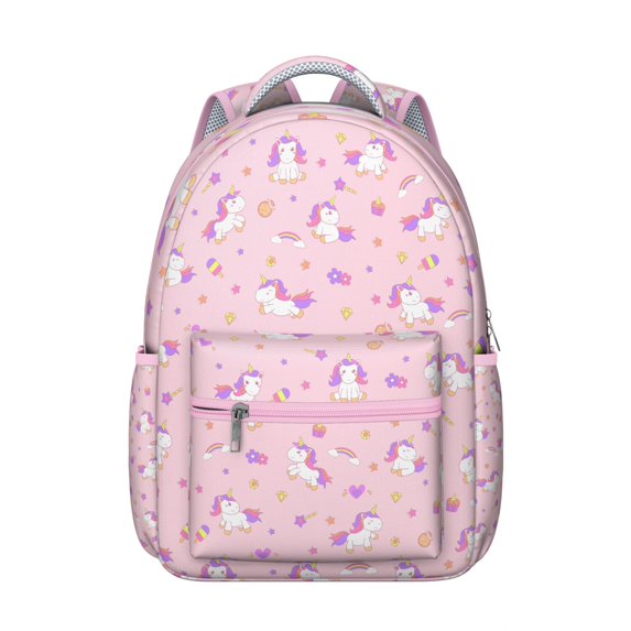 Unicorn Rainbow Backpack Aesthetic Cartoon Style Compact Travel Bag for ...