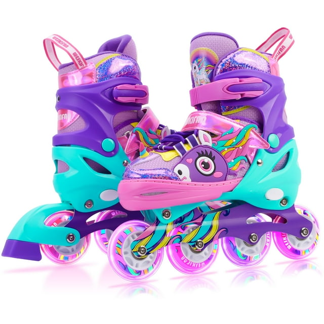 Unicorn Inline Skates for Girls Kids Toddler Womans,Roller Skates W ...