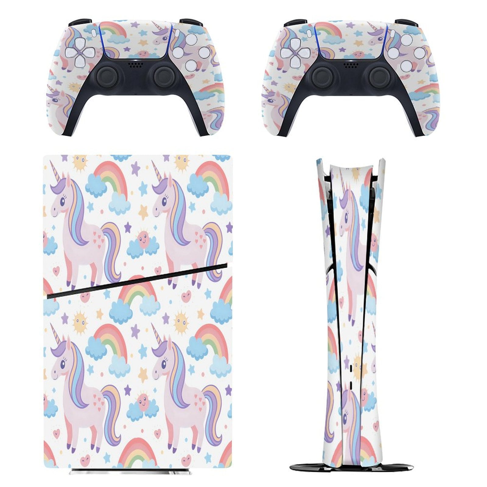 Unicorn, Rainbow PS5/PS5 Slim Digital Disc Skin Sticker For Console And Controller Skins ...
