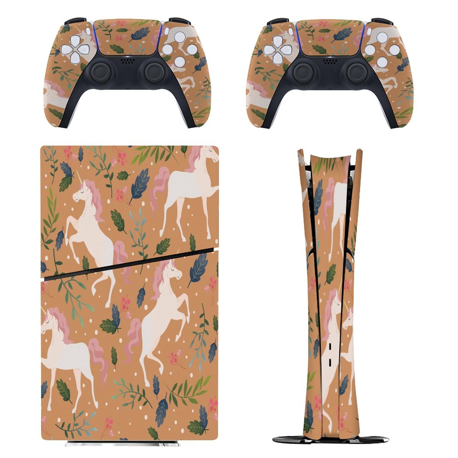 Unicorn Repeat Pattern PS5/PS5 Slim Digital Disc Skin Sticker For ...