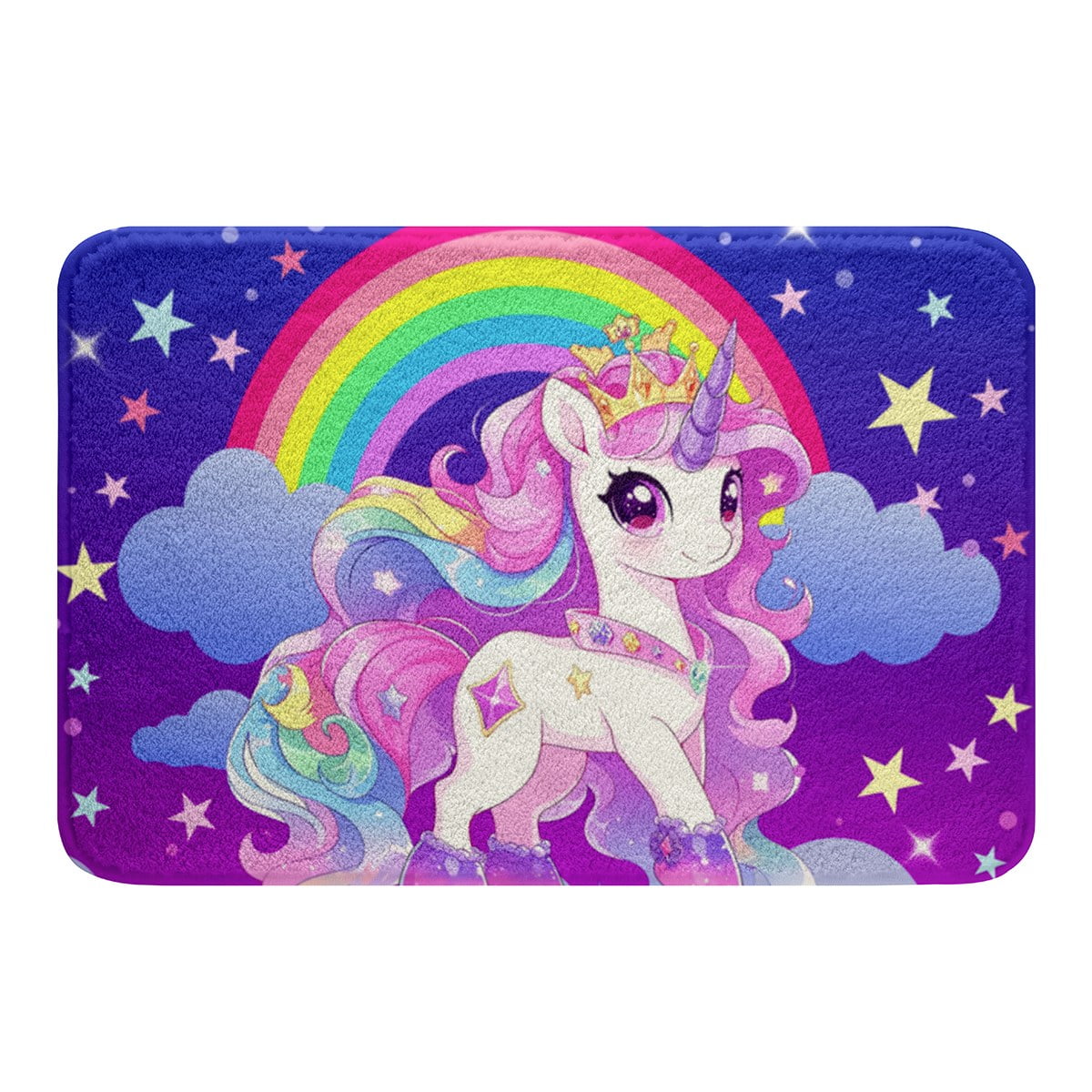 Unicorn Rug Princess Rainbow Floor Mats 20"x32",Cartoon Magical Horse ...