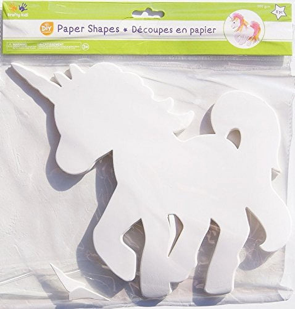 Unicorn Shape Cut-Outs Paper & Cardboard Cutouts- Craft Cardstock - 8 ...