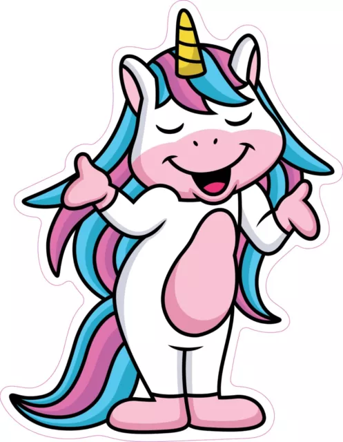 Unicorn Shrugging Shoulders Sticker Window Decal Phone Decal Water ...
