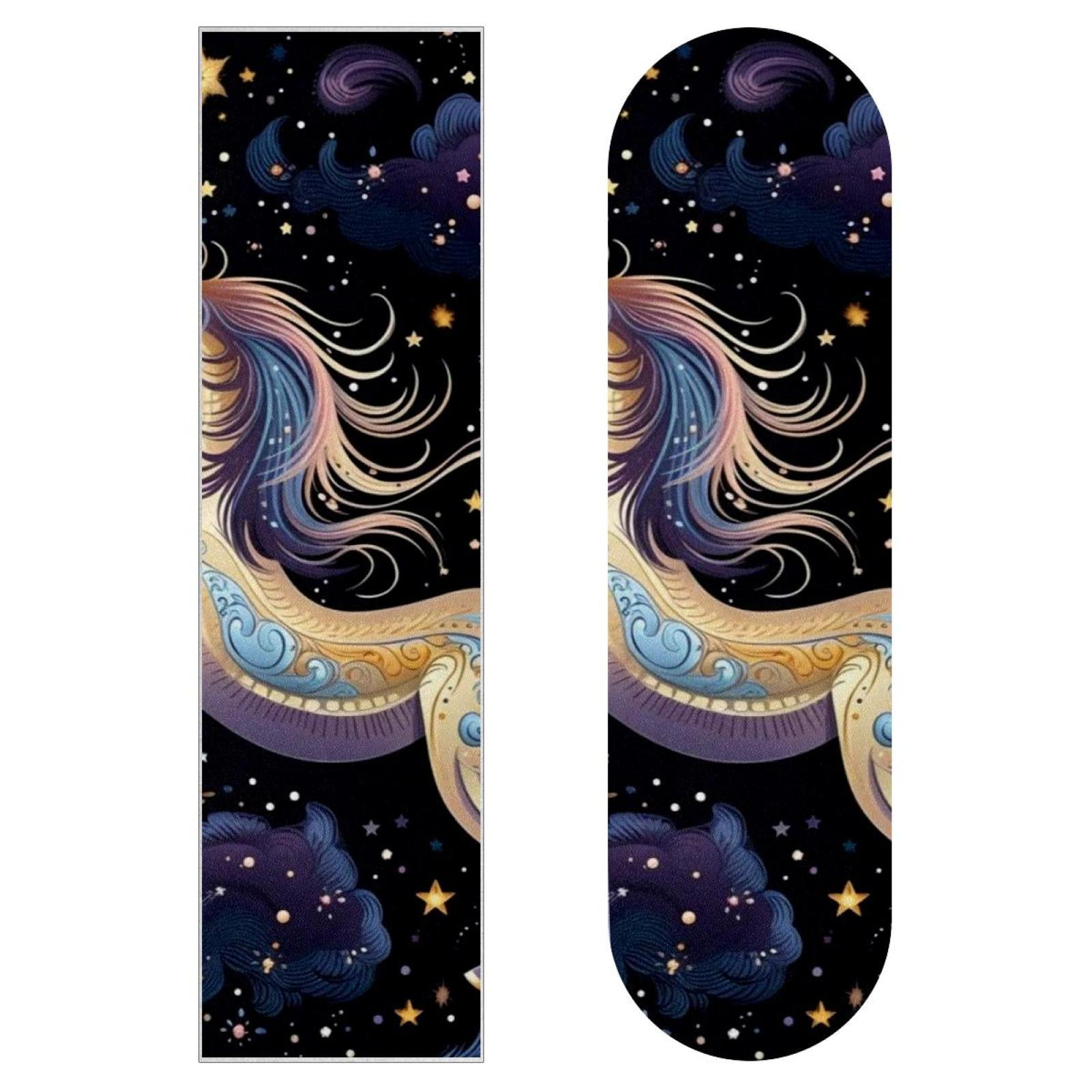 Unicorn Skateboard Grip Tape Pack of Two, Emery Surface, PVC Backing, 8 ...