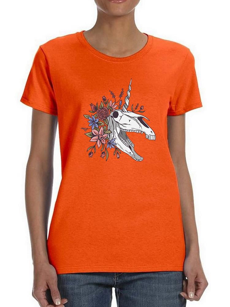 Unicorn Skull Neighing T-Shirt Women -Smartprints Designs, Female ...
