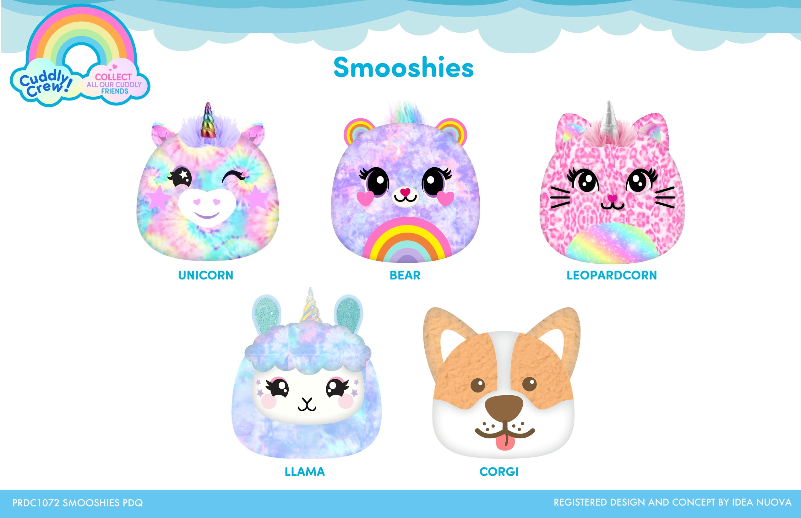 Squooshie Plush Unicorn Smooshie Toy - Super Soft & Cuddly - Walmart.com