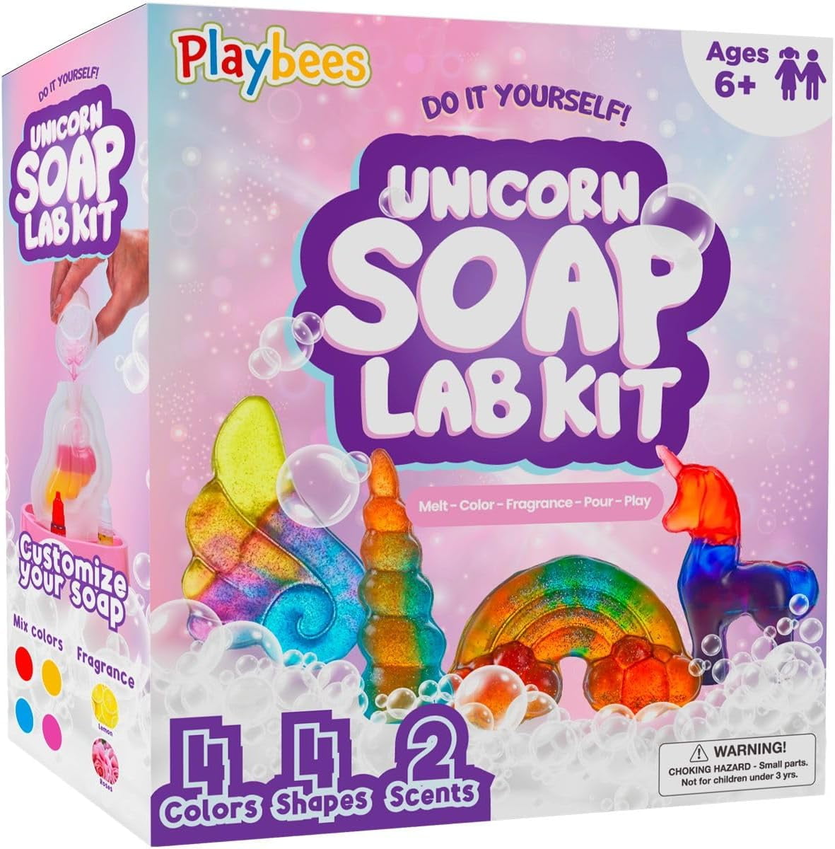 Unicorn Soap Making Kit for Kids - Fun DIY Christmas Gift for Girls ...