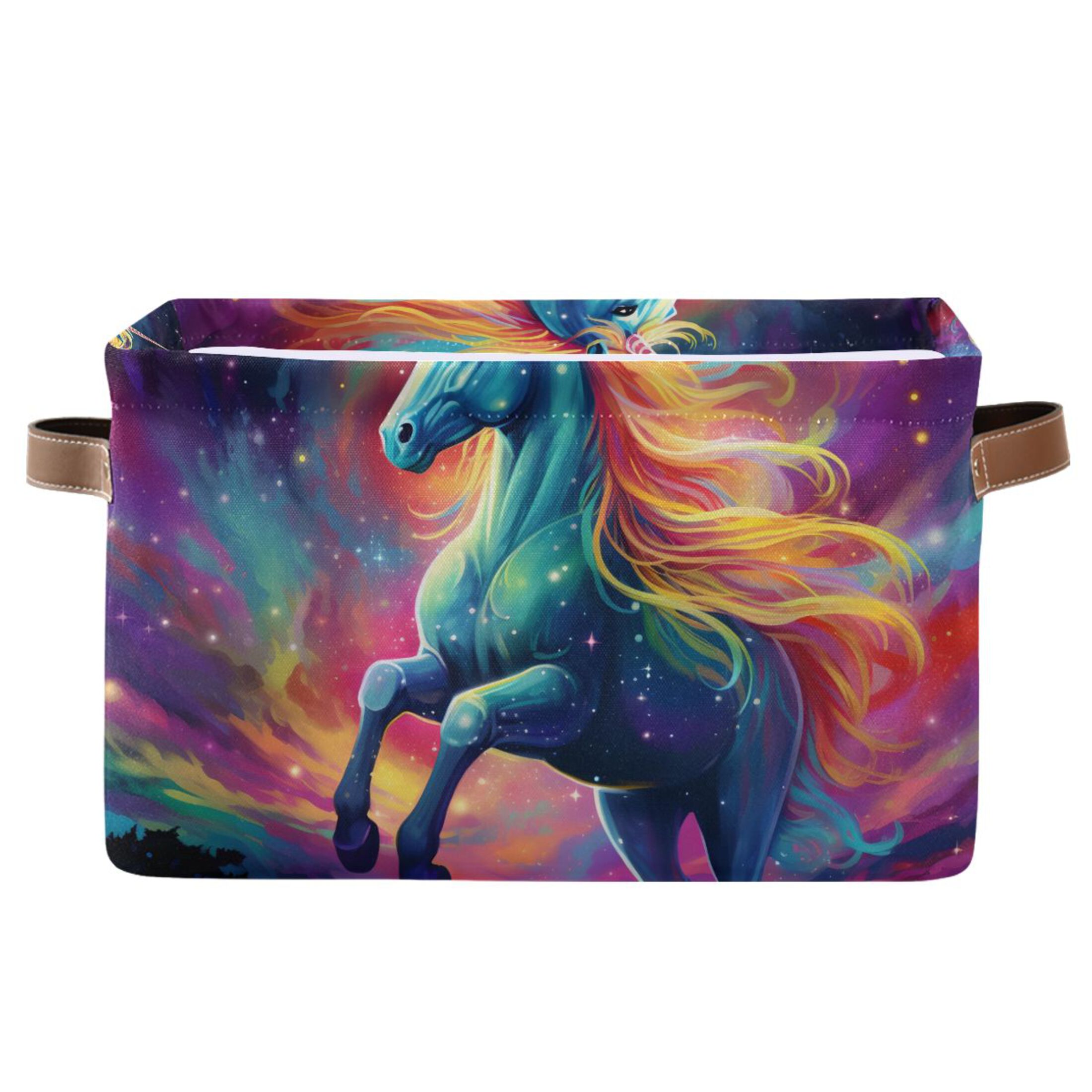 Unicorn Storage Basket Large Bin Laundry Boxes Toys Foldable Home ...