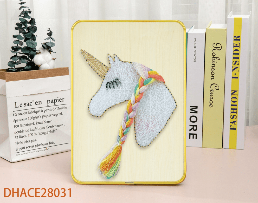 Unicorn String Art Kit with Stand. Simple Decorative DIY String Art ...