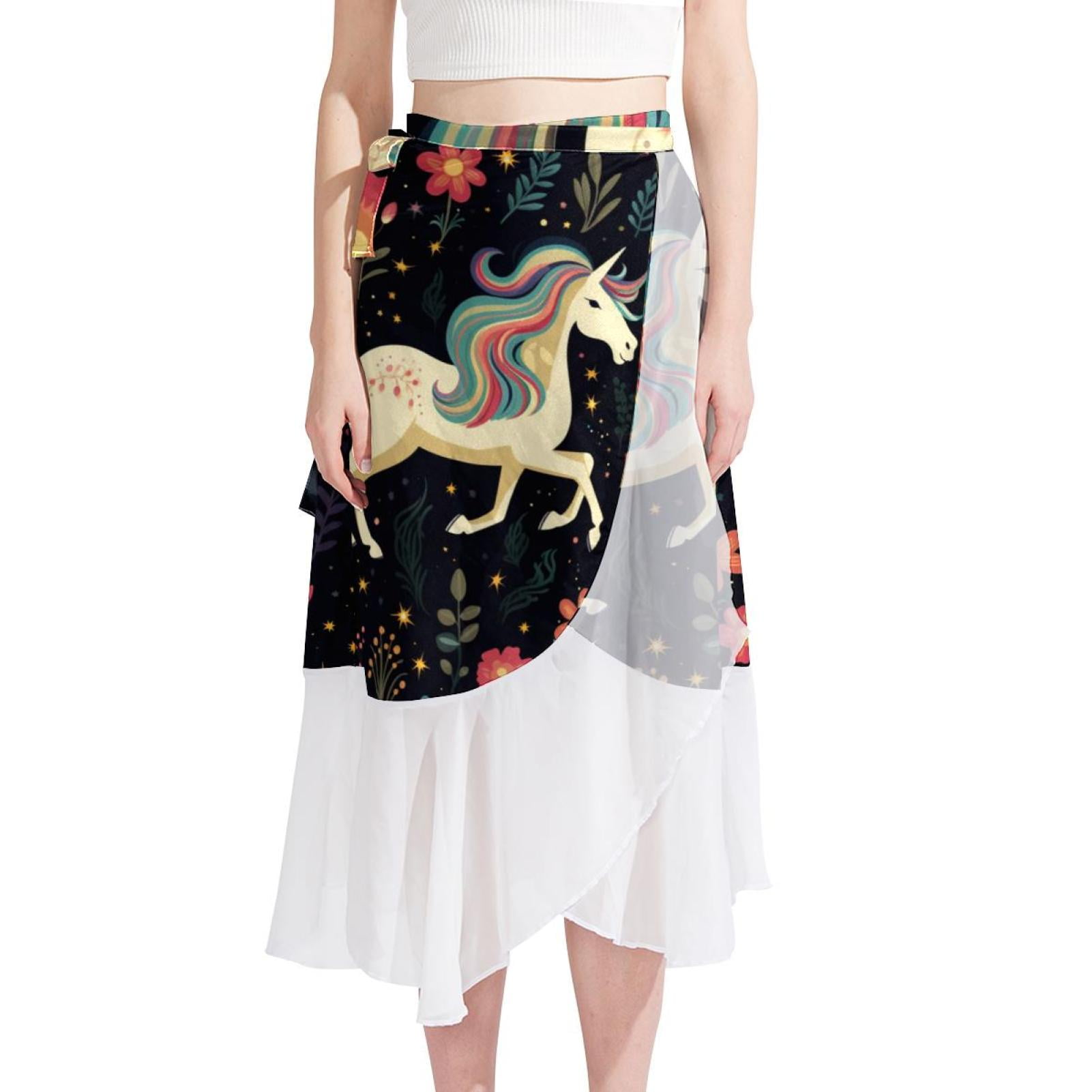 Unicorn Stylish Chiffon Beach Skirts and Summer Dresses for Women - Walmart.com