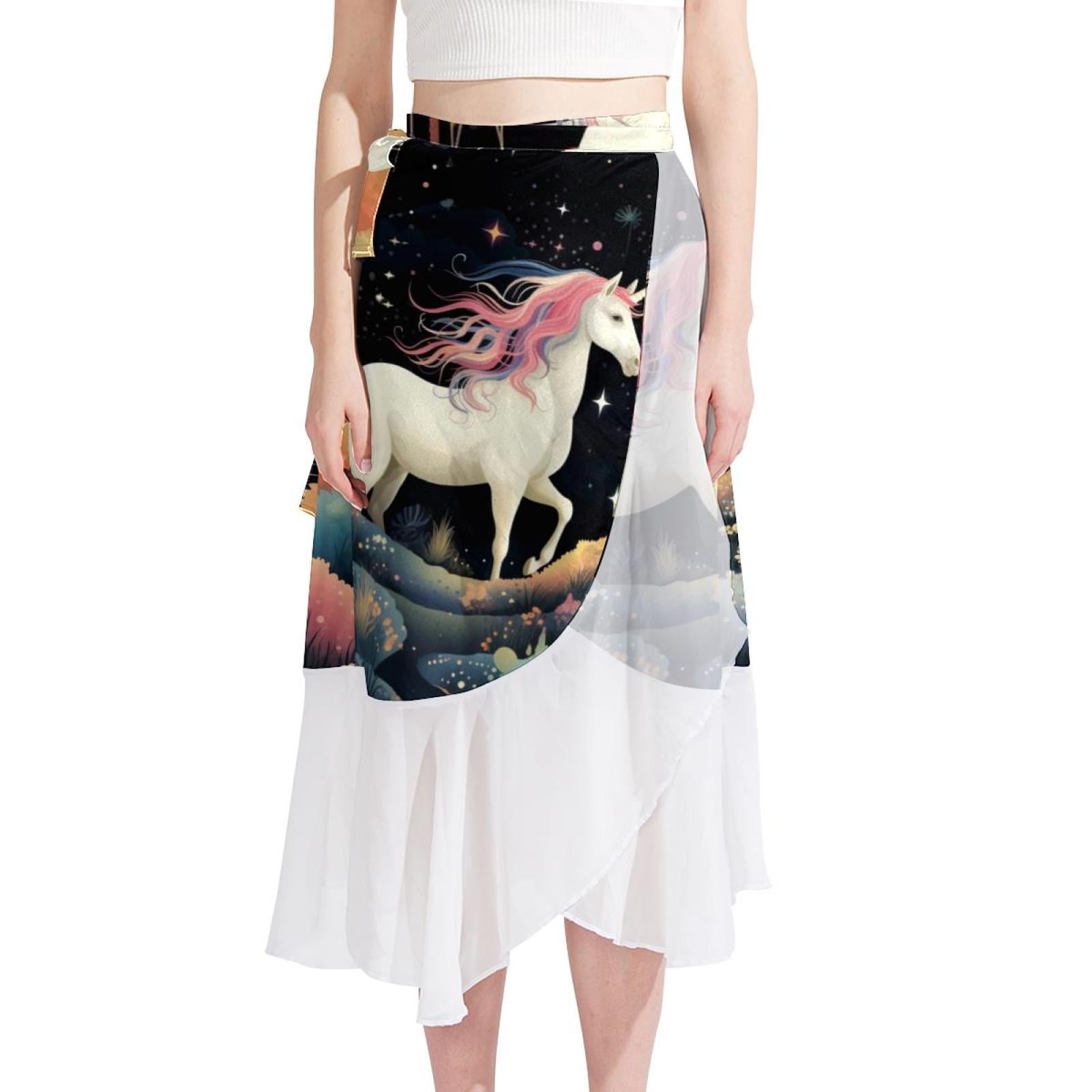 Unicorn Stylish Chiffon Beach Skirts and Summer Dresses for Women - Walmart.com