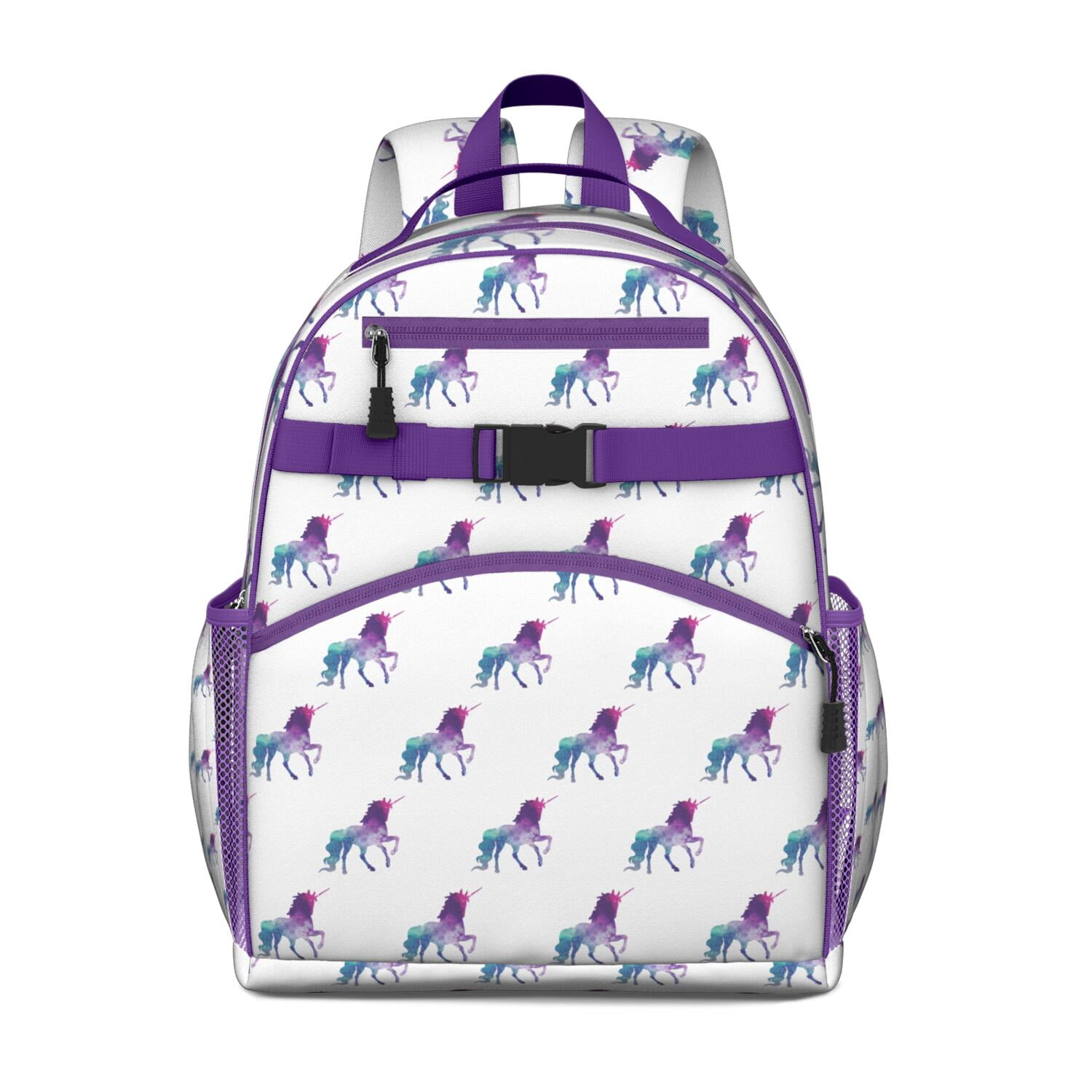 Unicorn & Sun Fantasy Backpack - Waterproof School Bag with Side ...